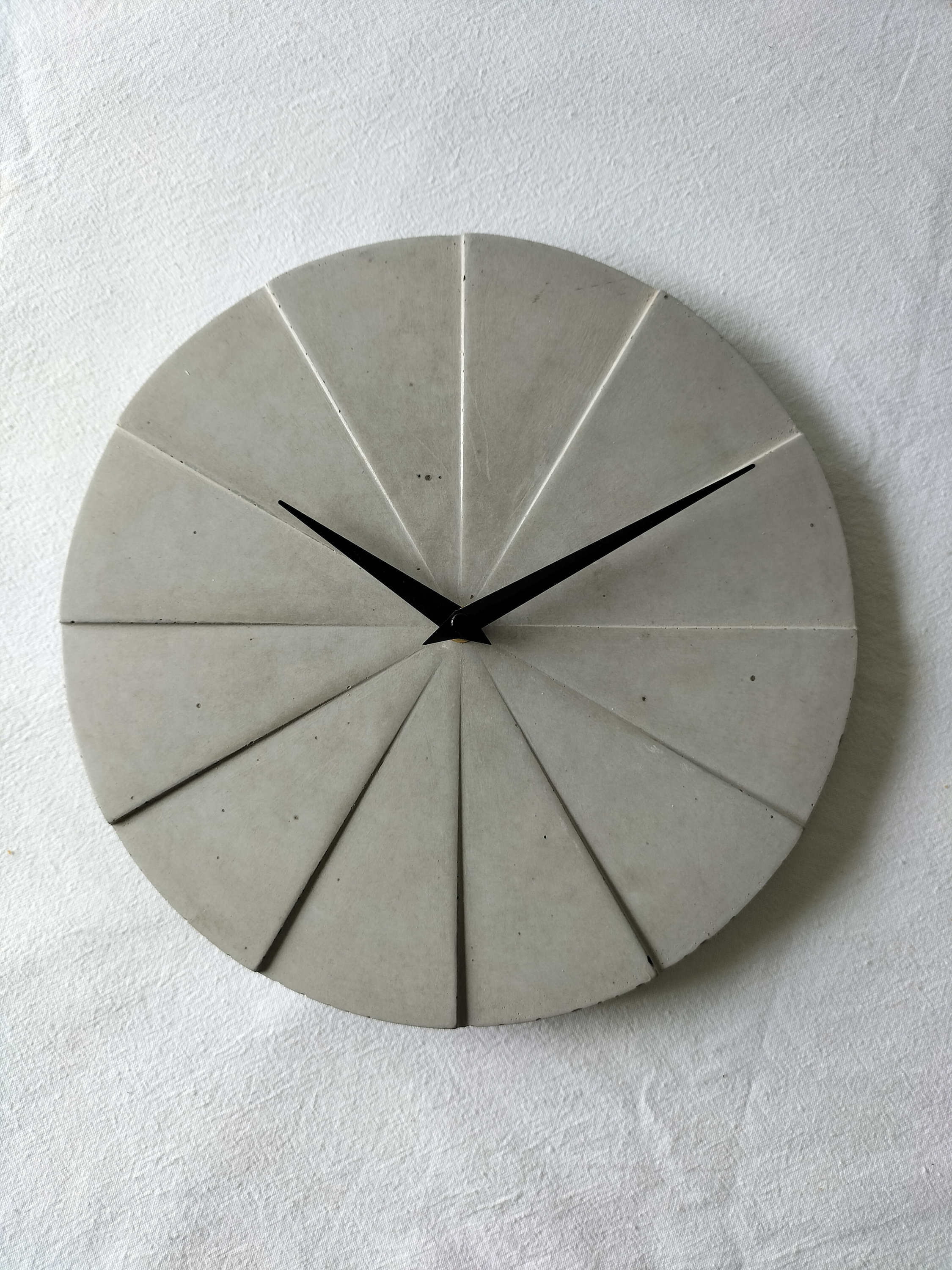 Stylish Cement Grey Modern Wall Clock Designer Clock Classy - Etsy ...