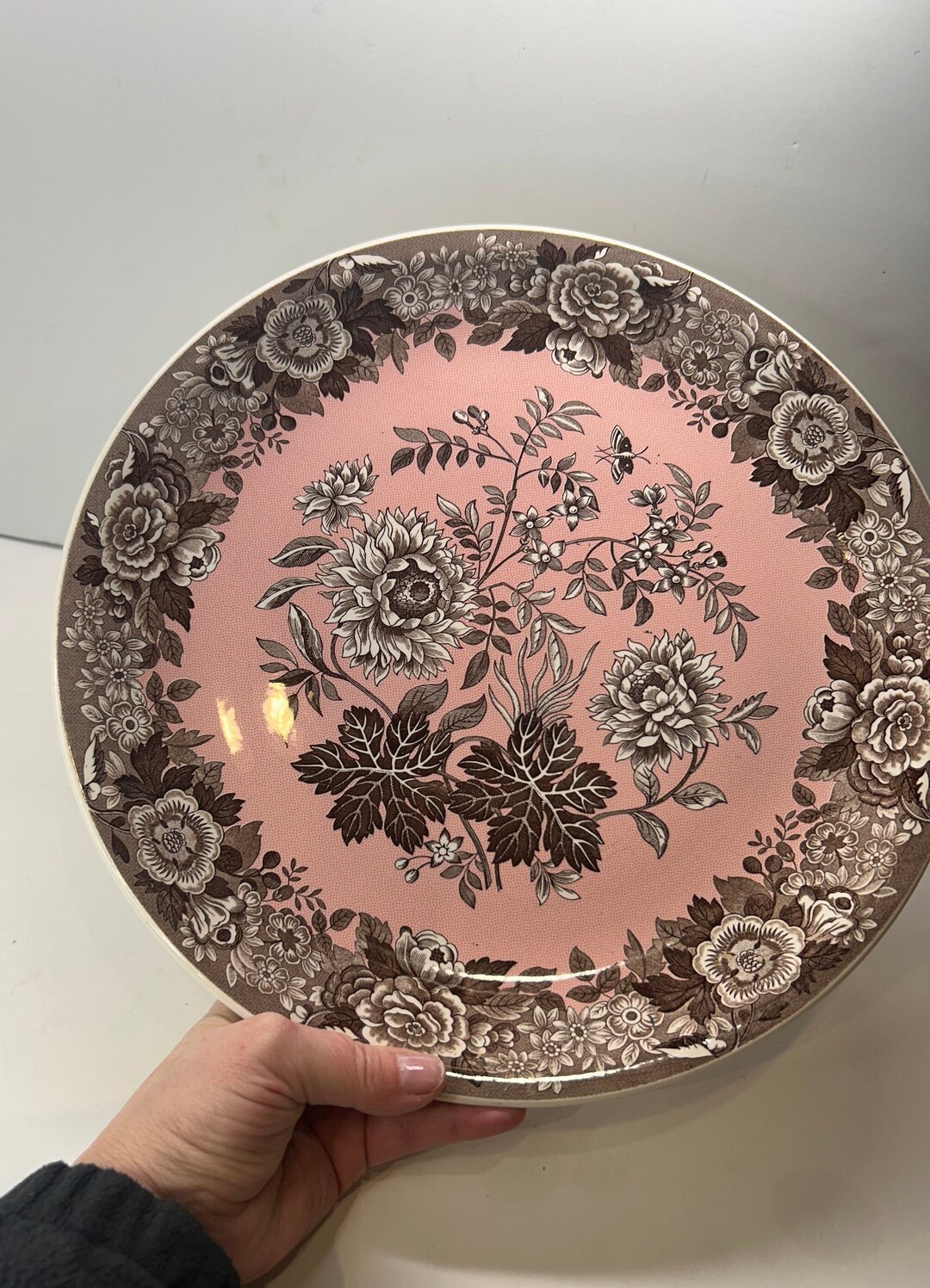 Spode Archive Collection ‘jasmine’ Hand Engraved Copper Plate Platter ...
