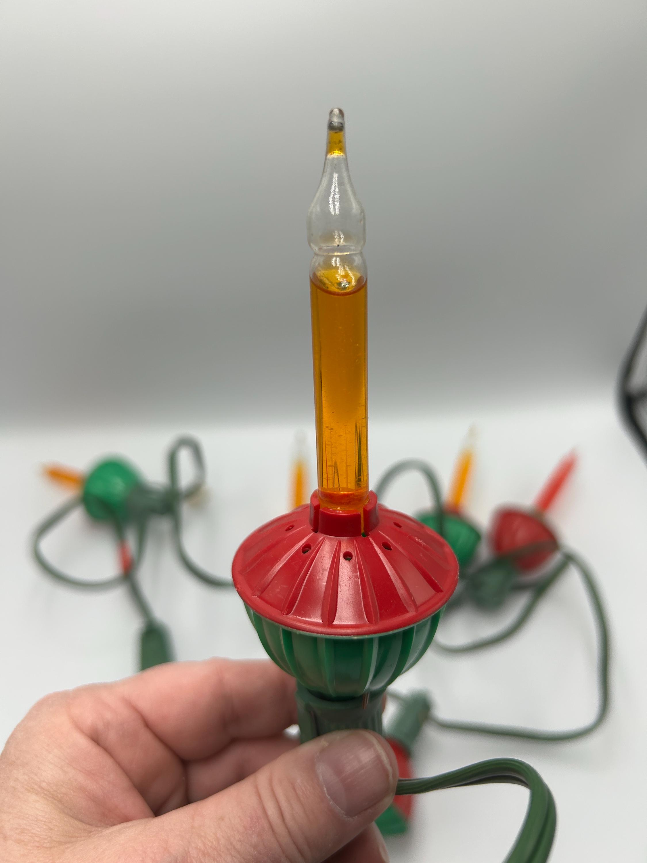 Vintage NOMA Bubble Christmas Lights With Clips, Working Liquid Lamps ...