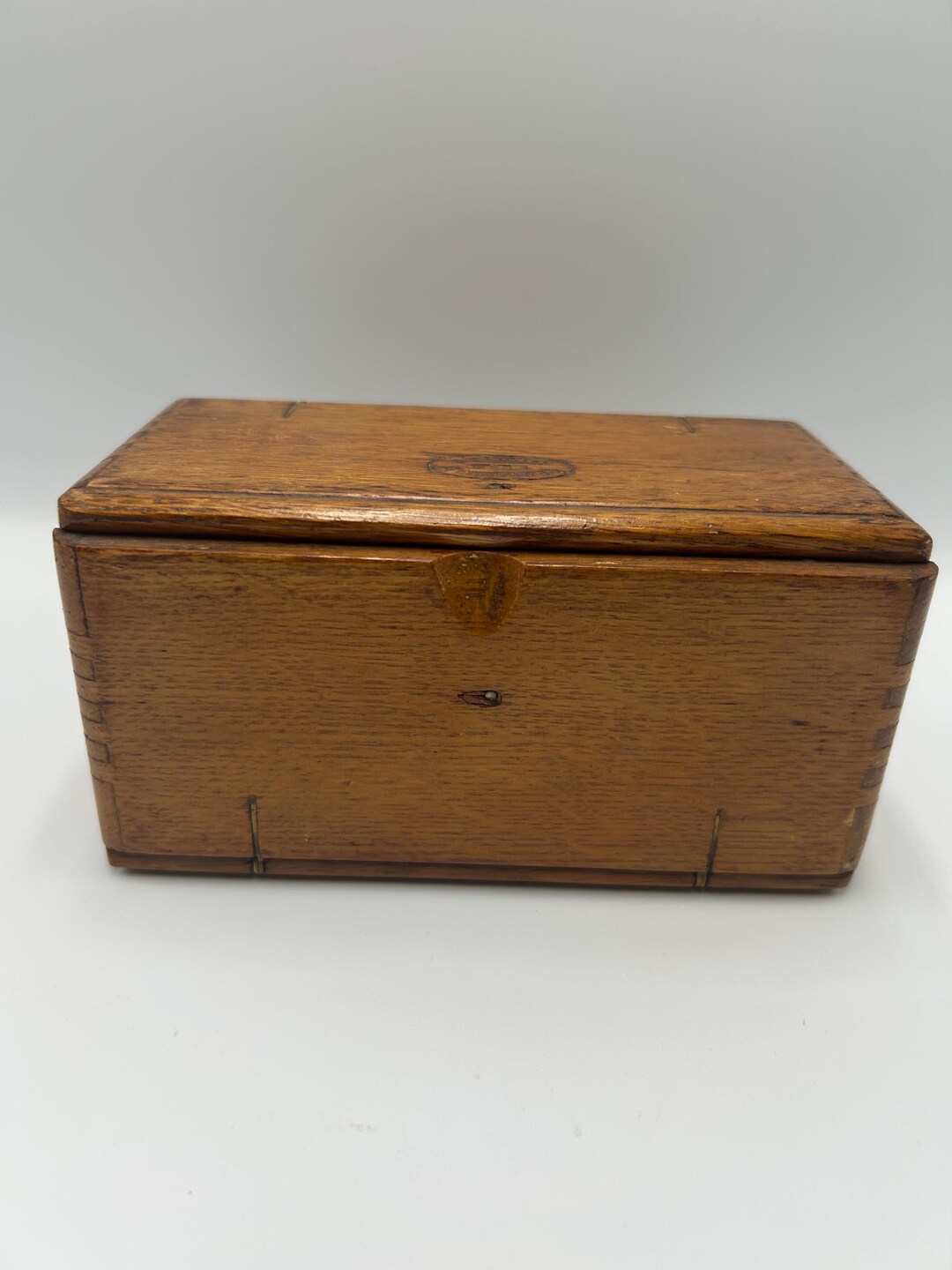 Antique Oak Sewing Machine Parts Box: 1939 Patented Puzzle Design - Etsy