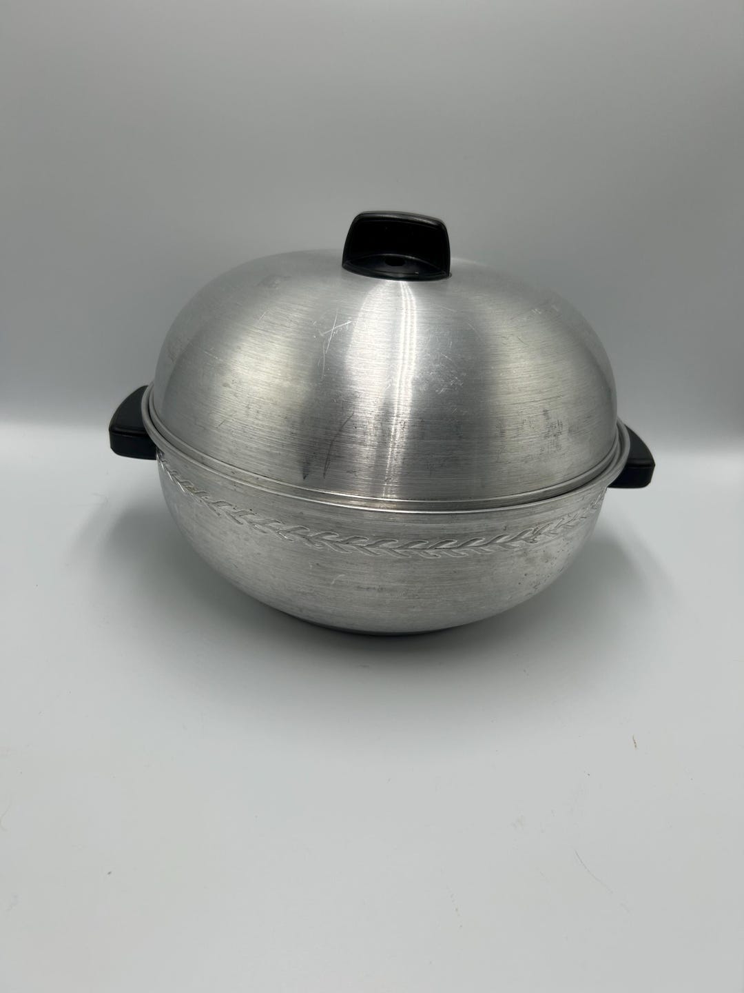 Bun Warmer West Bend 1970s Aluminum Warmer Server 3 Piece Bread Warmer ...