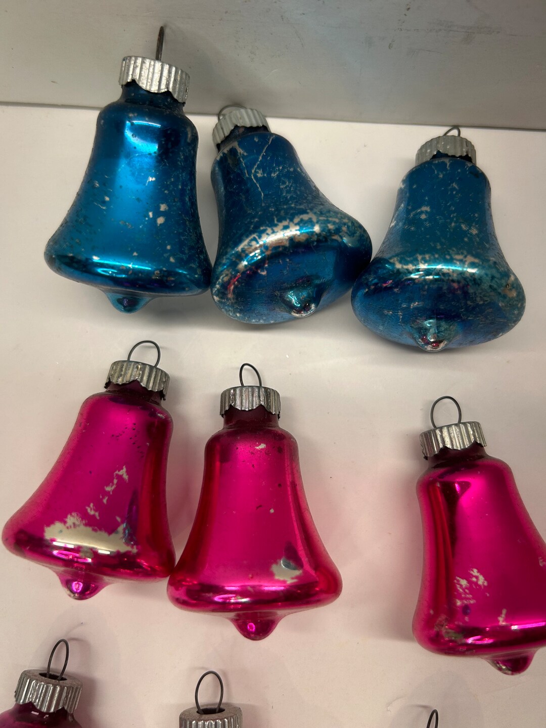 Vintage Shiny Brite Bells and Grape Cluster Glass Vintage Christmas ...