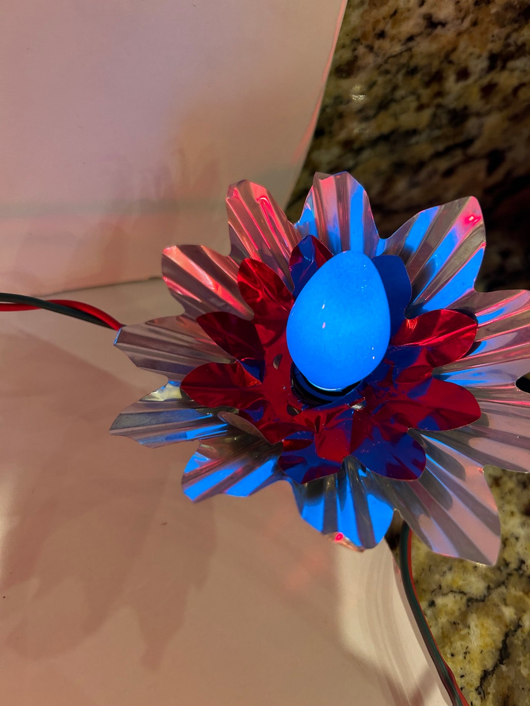 Christmas Reflector Lights With Tin Light Reflectors MCM Retro 1950s ...