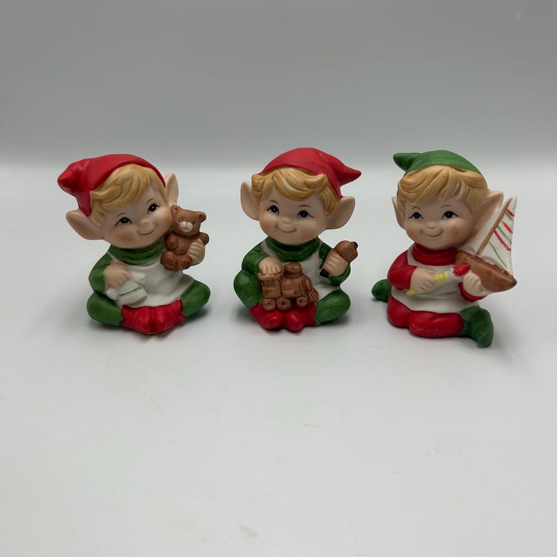 Homco Elves - Etsy