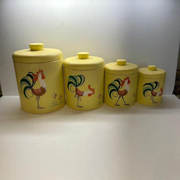 Rooster Canister Set - Etsy
