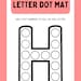 Colorful Playful Alphabet Dot Mat Worksheets - Etsy