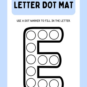Colorful Playful Alphabet Dot Mat Worksheets - Etsy