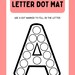 Colorful Playful Alphabet Dot Mat Worksheets - Etsy