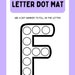 Colorful Playful Alphabet Dot Mat Worksheets - Etsy