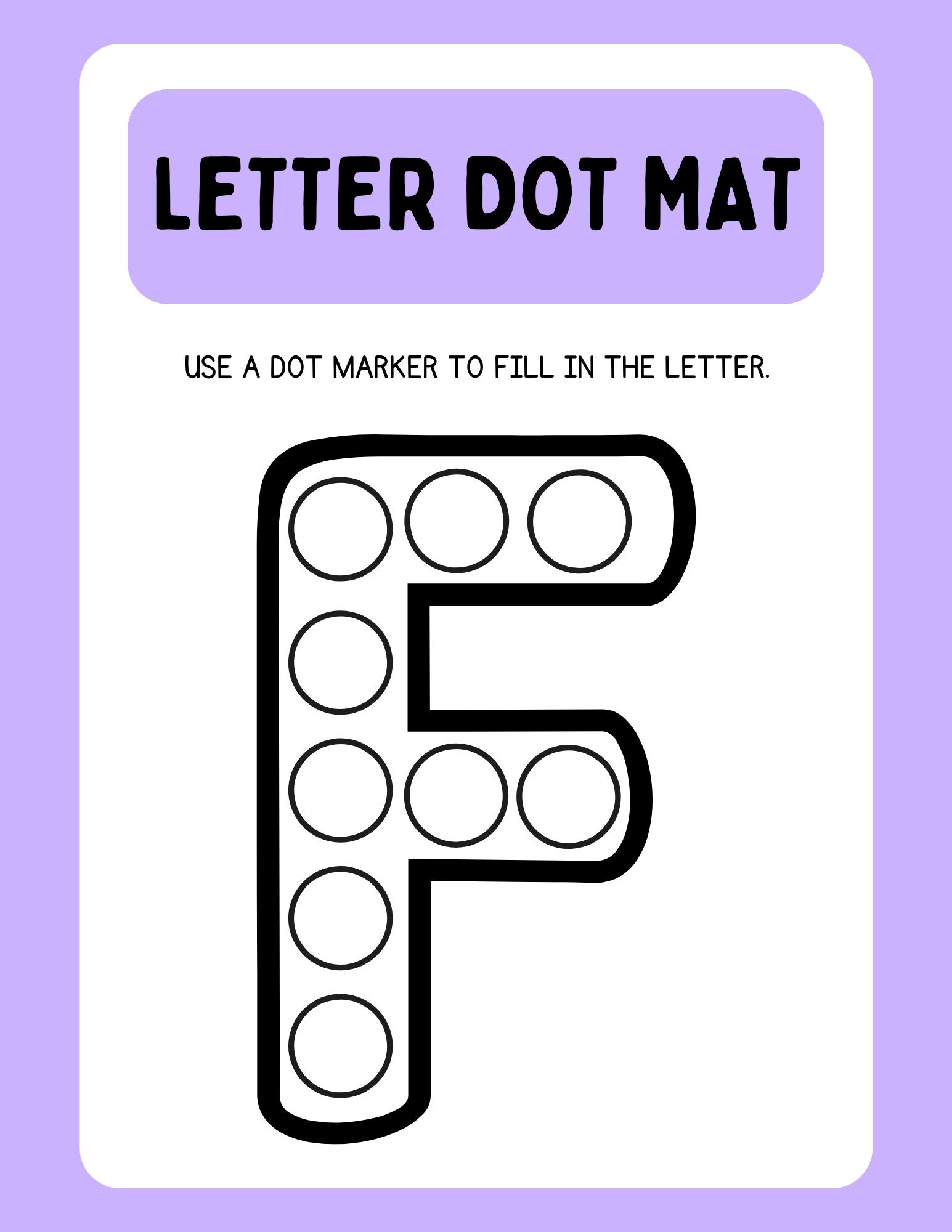 Colorful Playful Alphabet Dot Mat Worksheets - Etsy