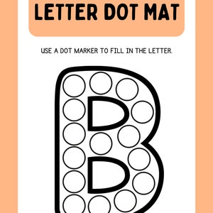 Colorful Playful Alphabet Dot Mat Worksheets - Etsy