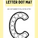 Colorful Playful Alphabet Dot Mat Worksheets - Etsy