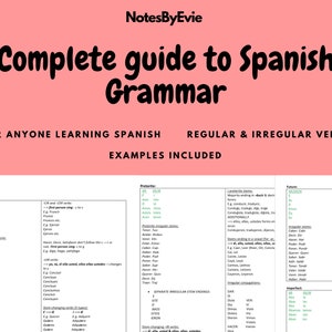 The Complete Guide to Spanish Grammar | Intermediate - Advanced ...