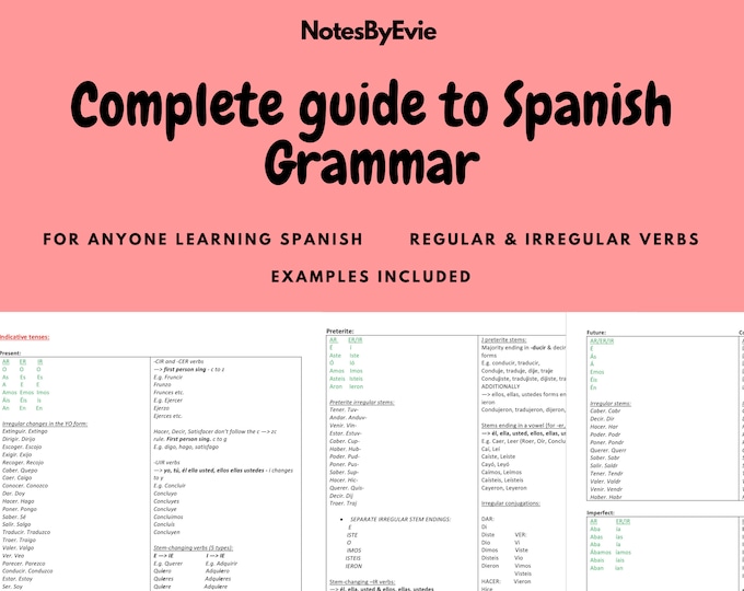 The Complete Guide to Spanish Grammar | Intermediate - Advanced ...