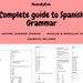 The Complete Guide to Spanish Grammar | Intermediate - Advanced ...