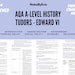 AQA A Level History Notes, Tudors - Edward VI | Summarised, Colour ...