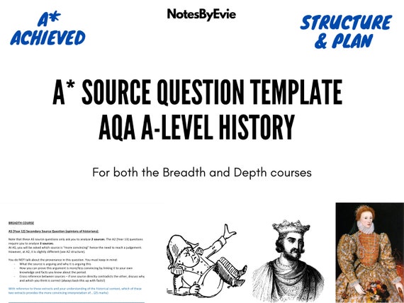 A Level History Source Question Planning Template How to - Etsy
