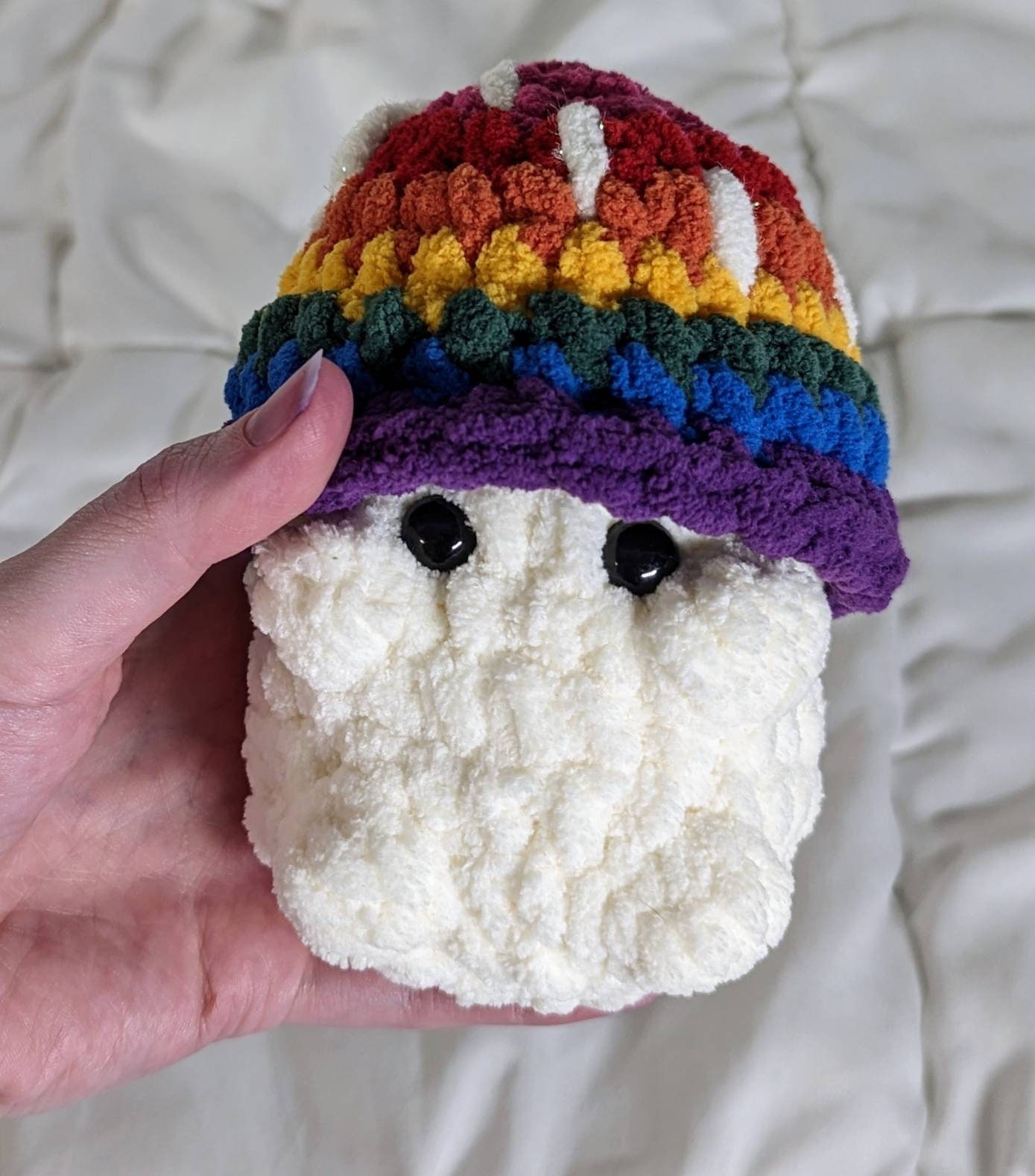 LGBTQIA+ Pride Flags Mushroom Plushies Cute Chunky Creatures Queer Gay ...