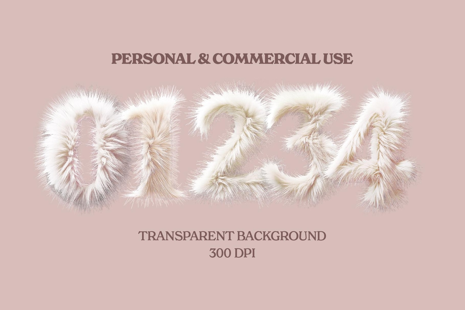 Soft & Fluffy Numbers PNG Set – 10 High-quality, Transparent Background ...