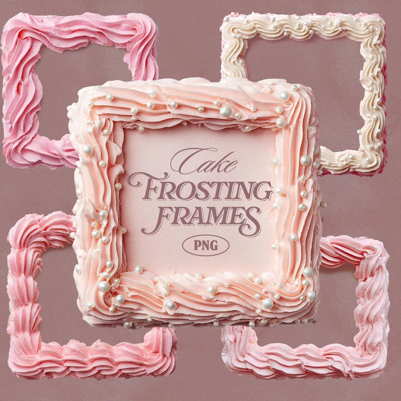 Bakery Frosting Png - Etsy UK