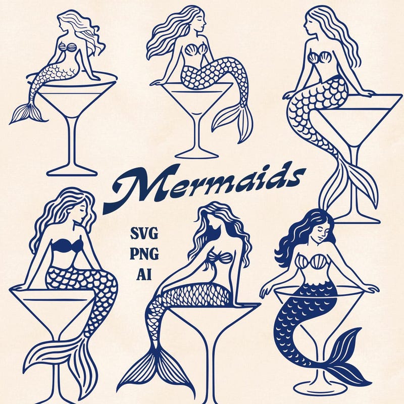 Mermaid Dog Art - Etsy