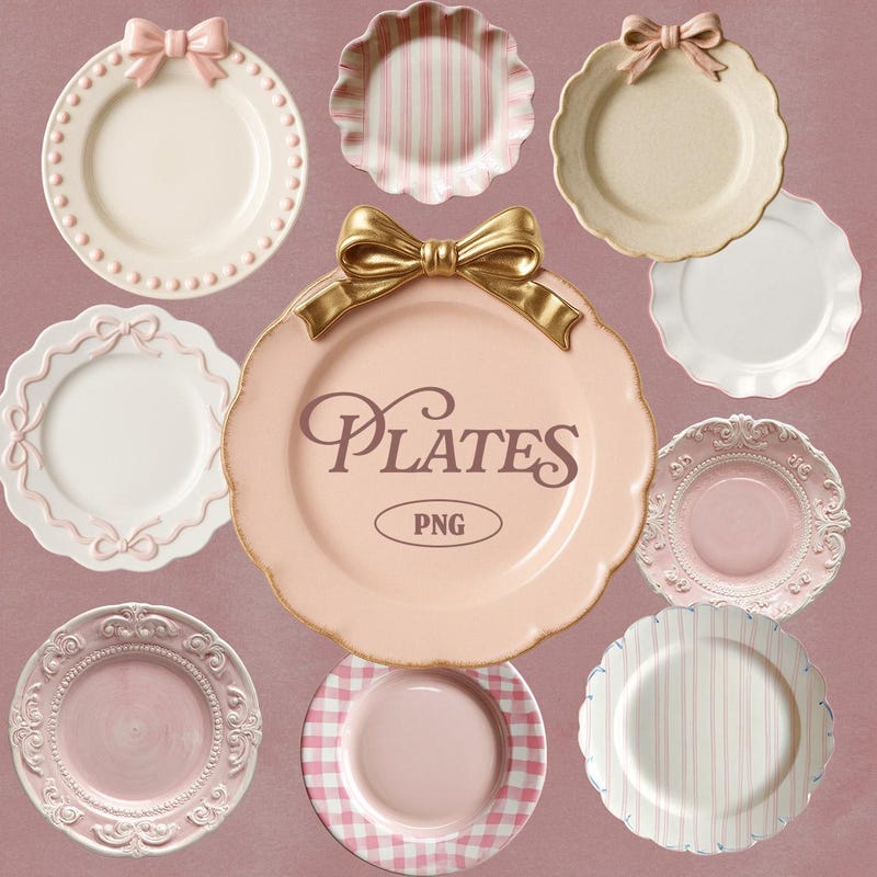 Cute Plates Set - Etsy UK
