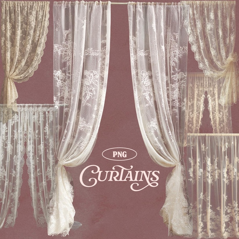 Romantic Curtain Lace - Etsy