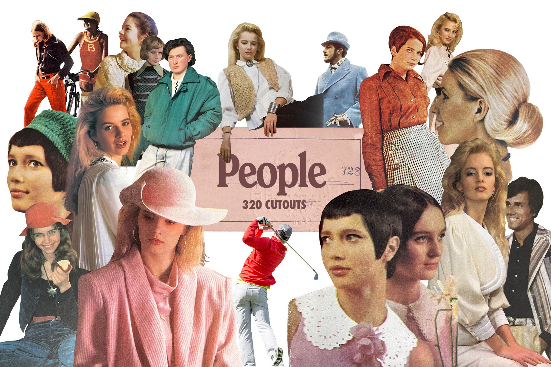 INSTANT DOWNLOAD, Printable, Vintage Retro Digital Collage Creator 830 ...