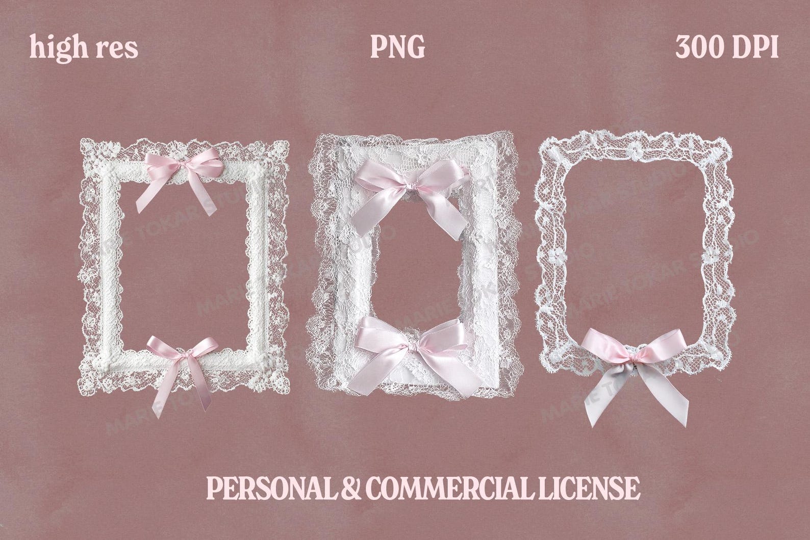 Romantic Chic Ruffle Frame Pngs – 10 Baroque Lace Borders for Journals ...