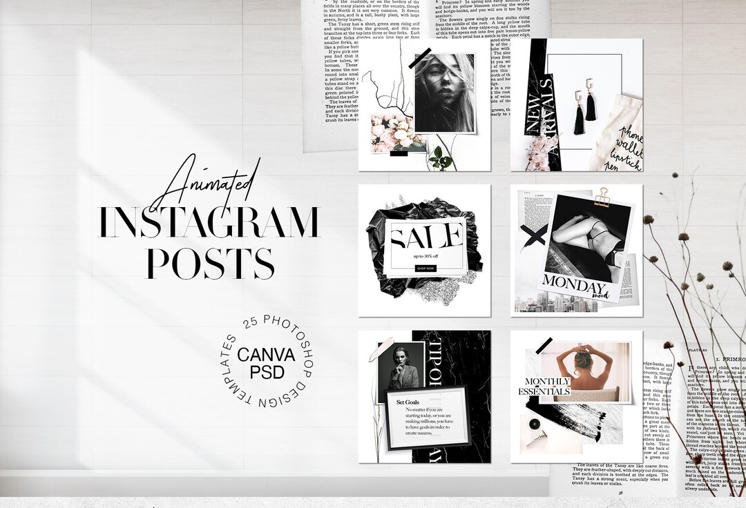Classy Elegant Luxury Vogue Instagram Posts Canva, White Luxe Social ...