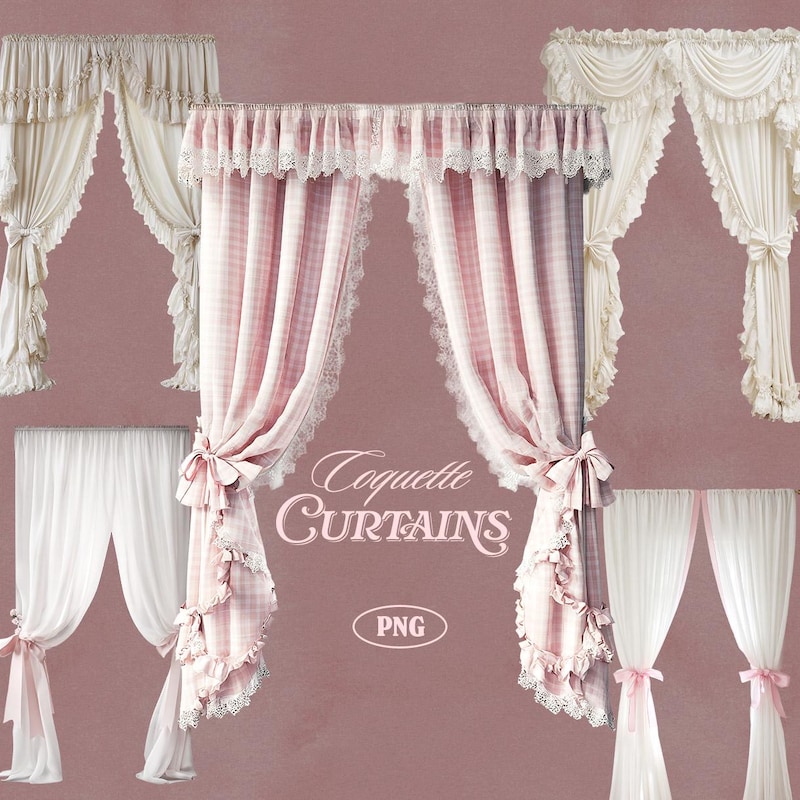 Coquette Curtains - Etsy