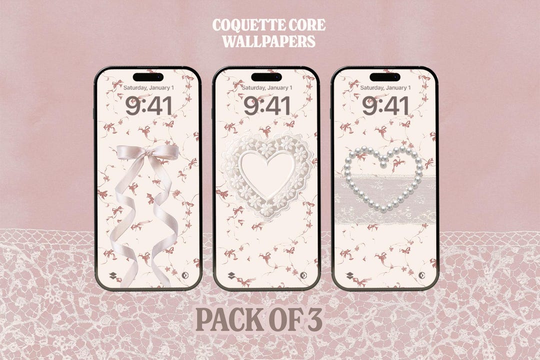 3 Coquette Cottage Core Phone Wallpapers – Cute Aesthetic Backgrounds ...