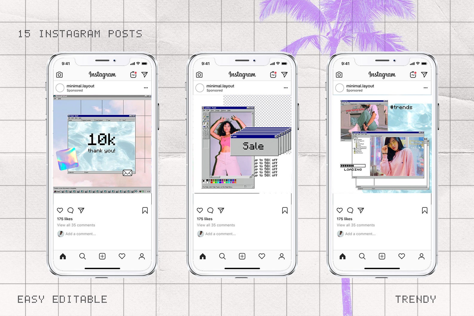 Retro Computer Windows 95 Aesthetic Instagram Templates Canva, Old ...