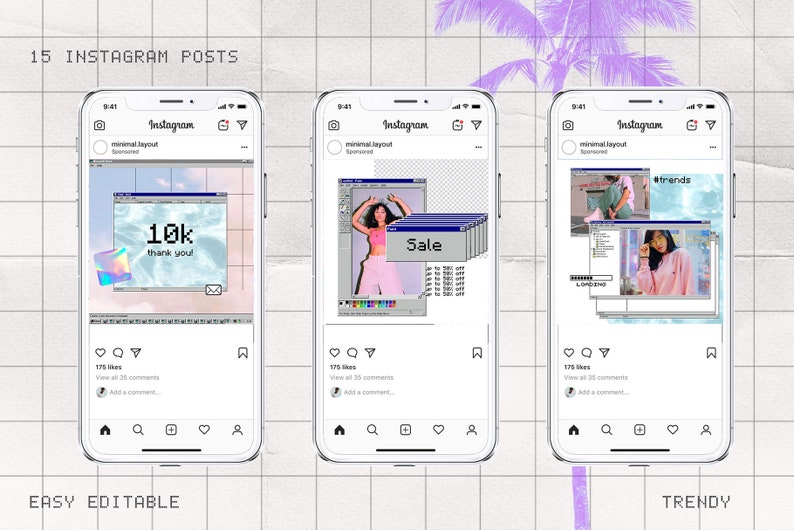 Retro Computer Windows 95 Aesthetic Instagram Templates Canva, Old ...