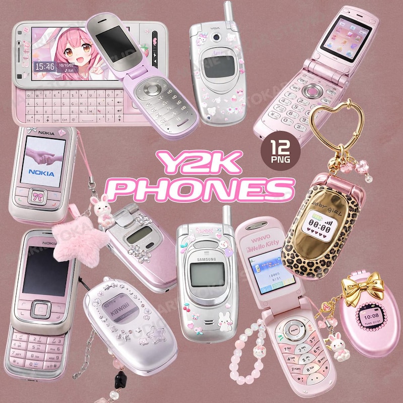 Silver Y2k Sticker Pack - Etsy