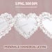 Coquette Cottage Heart Doily PNG Collection – 5 Detailed Lace Heart ...