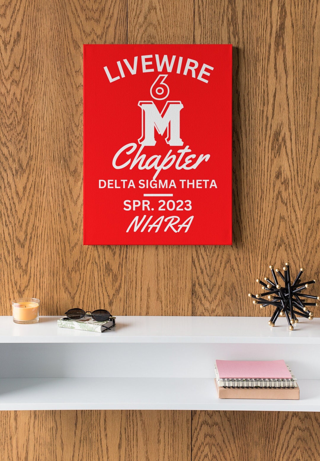 Delta Sigma Theta Sorority Customize Crossing Canvas Crossing Gift Line ...