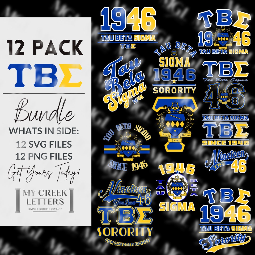 Tau Beta Sigma Sorority Svg Tau Beta Sigma (Instant Download) - Etsy