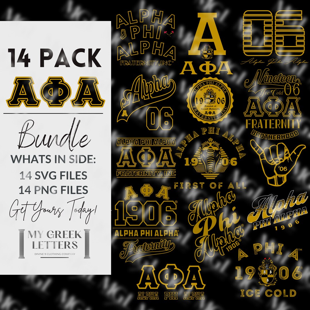 Alpha Phi Alpha Svg Layered Svg Files for Cricut 1906 Svg - Etsy Australia