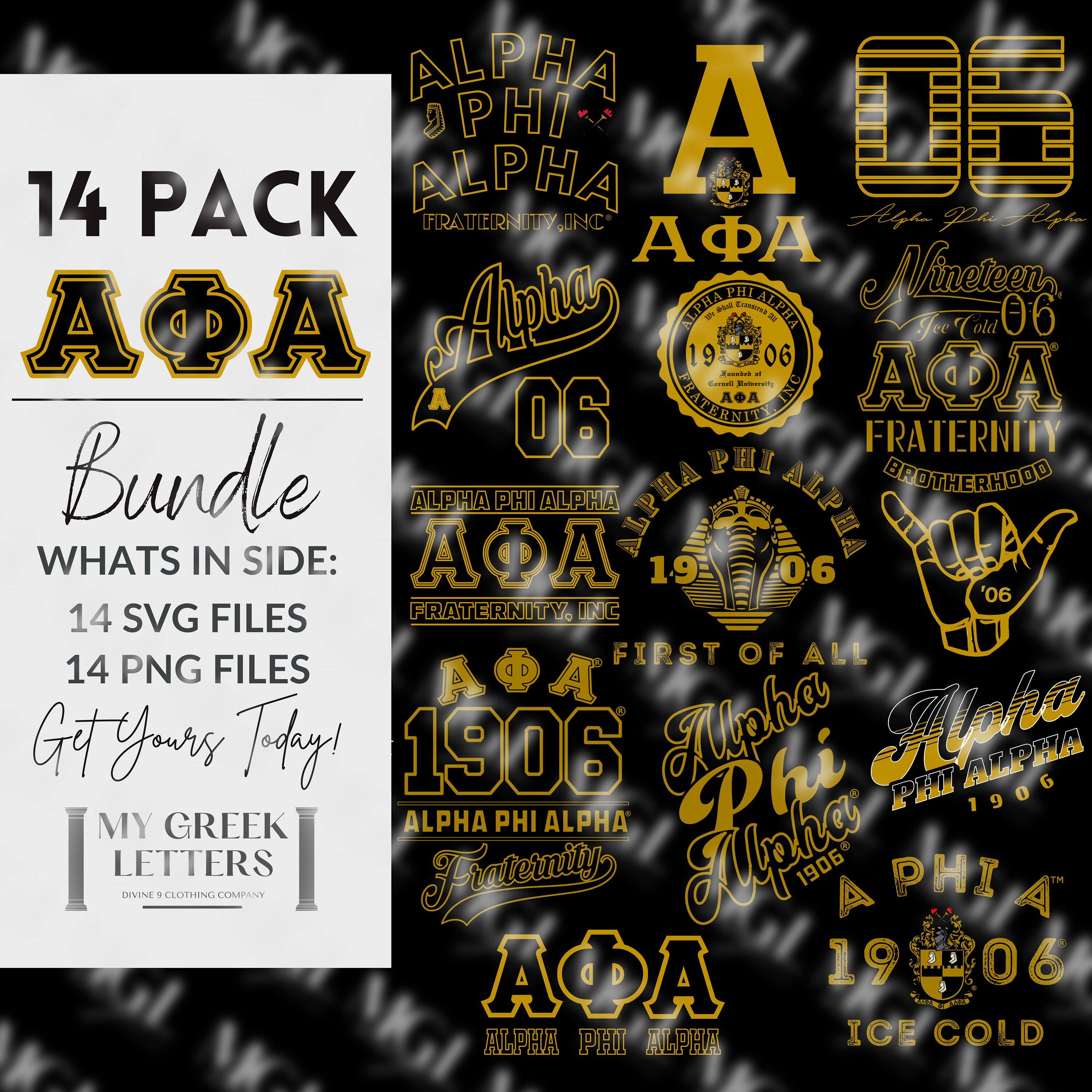 Alpha Phi Alpha Svg Layered Svg Files for Cricut 1906 Svg - Etsy Australia