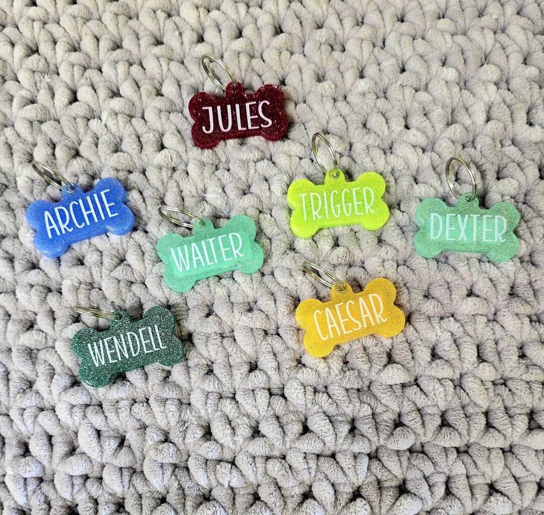 Custom Resin Dog Tags – Personalized Pet ID Tags With Name And/or ...