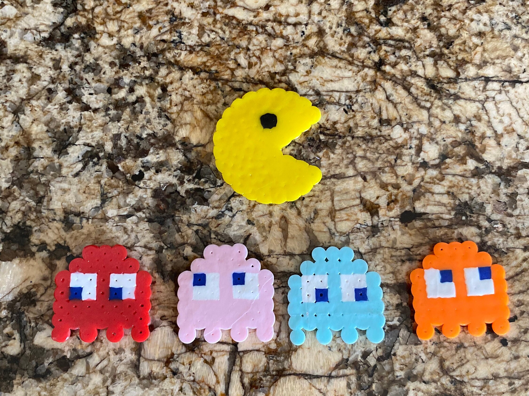Pac-man/ Ms. Pac-man and Ghosts Perler Beads - Etsy