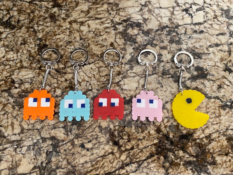 Pac-man/ Ms. Pac-man and Ghosts Perler Beads - Etsy