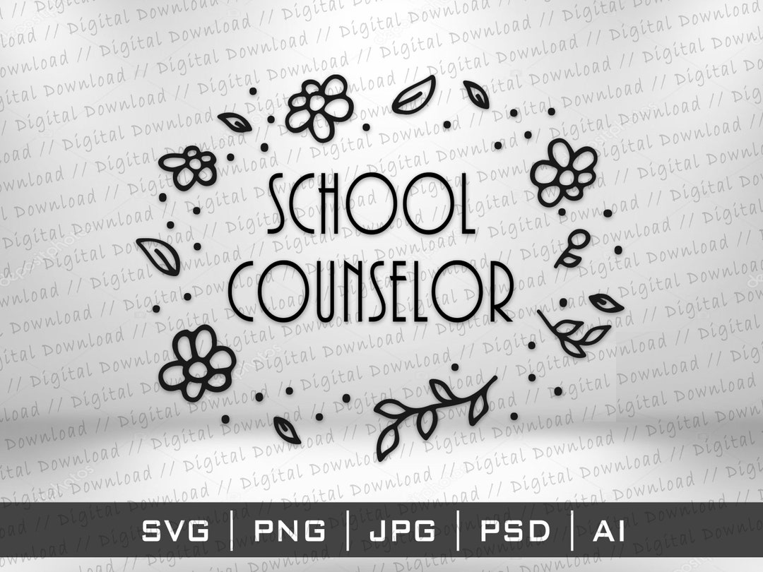 School Counselor Week Design SVG Png, Cricut Cutting Files, Sublimation ...