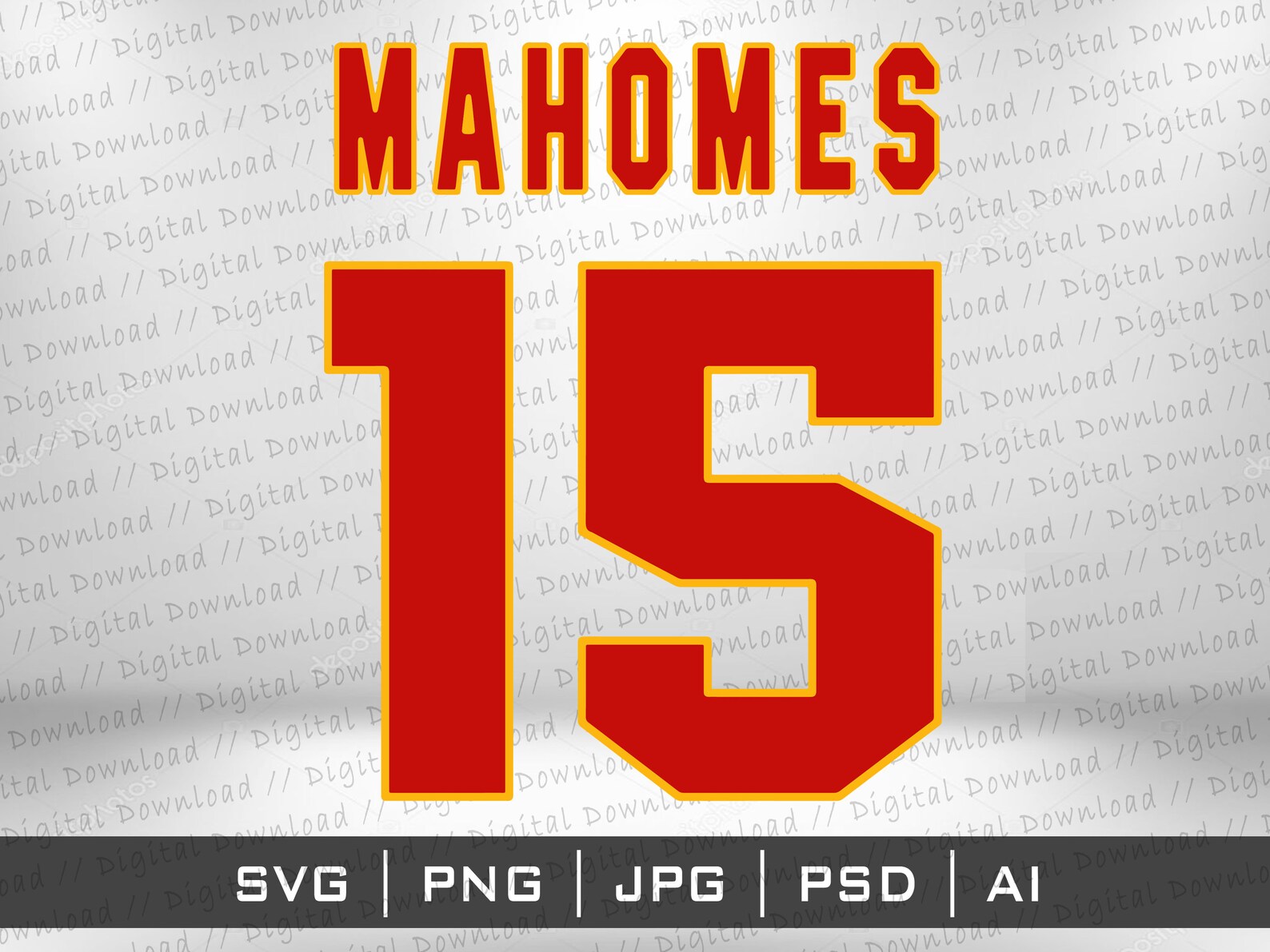 Mahomes 15 Jersey Design SVG Png, Cricut Cutting Files, Sublimation ...