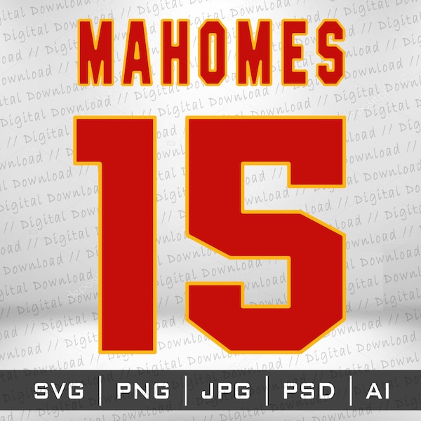 Patrick Mahomes Clip Art - Etsy