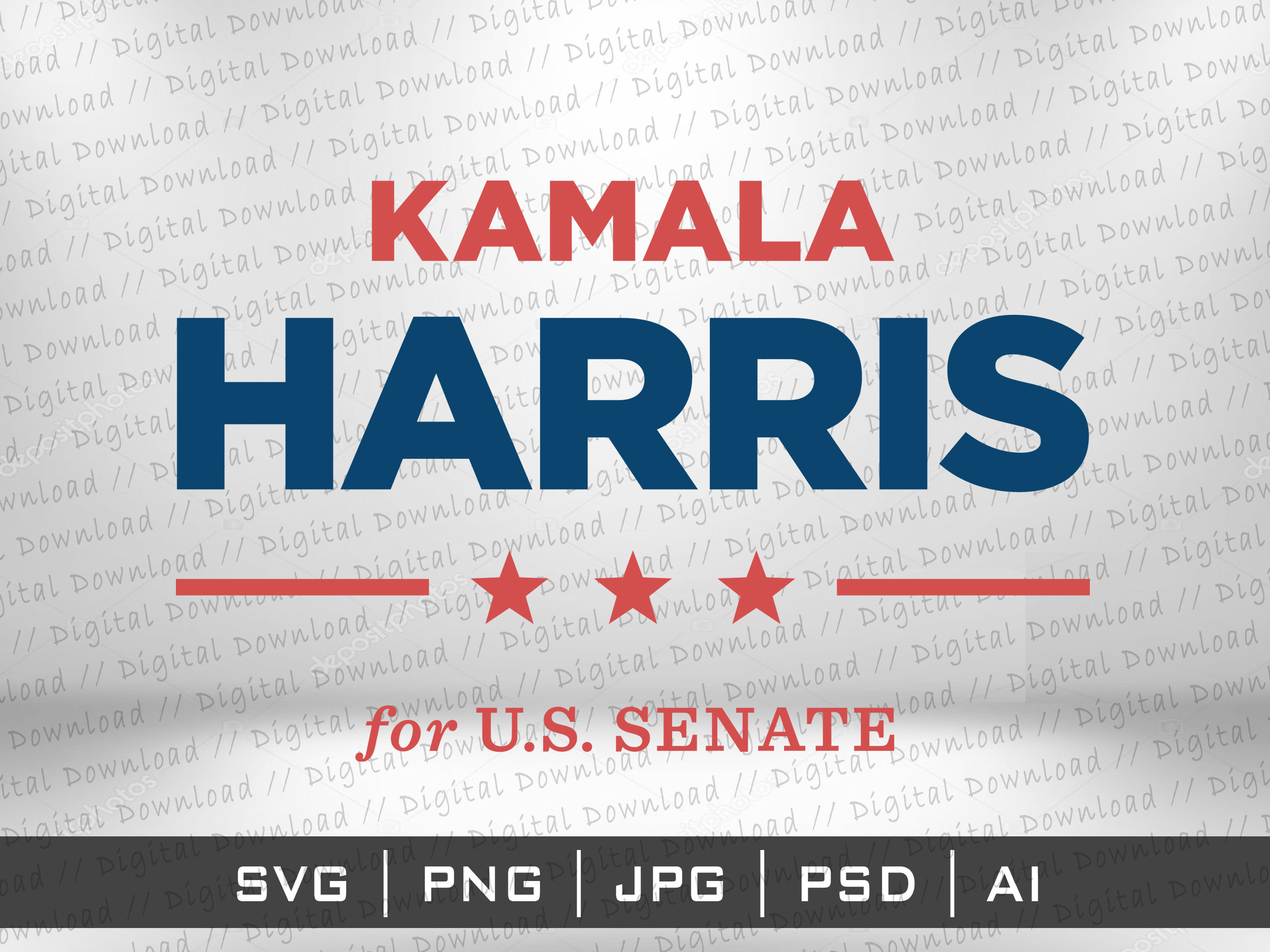 Kamala Harris SVG Png, Cricut Cutting Files, Sublimation Digital ...