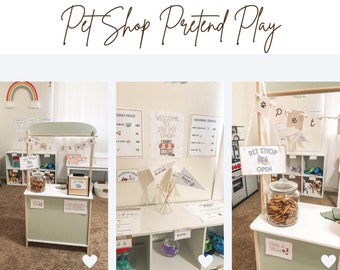 Pet Shop Pretend Play Printable, Pretend Pet Shop Set, Pet Adoption ...