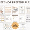 Pet Shop Pretend Play Printable, Pretend Pet Shop Set, Pet Adoption ...