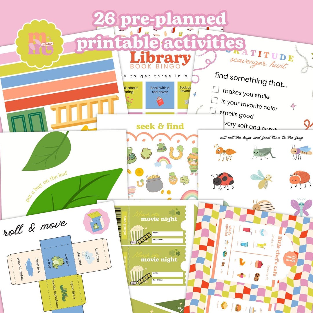 March Activity Pack, 26 Pre-planned, Themed Activities, St. Patrick's ...